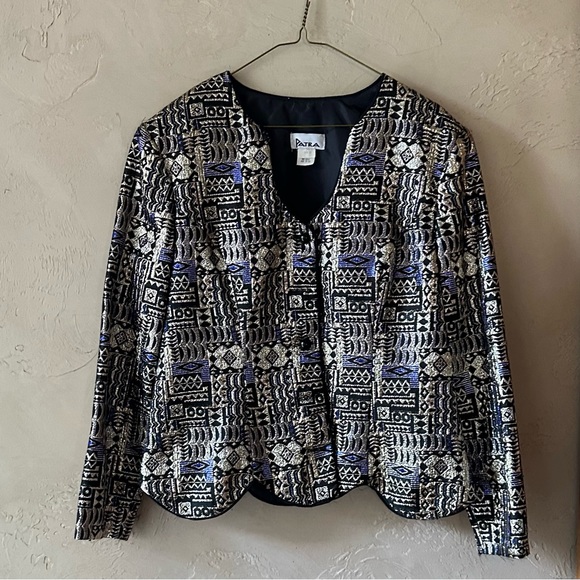 Patra | Jackets & Coats | Beautiful Black And Gold Patra Jacket | Poshmark
